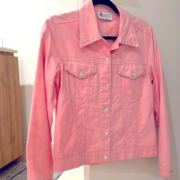 Christine Alexander | Jackets & Coats | Christine Alexander Pink Denim ...